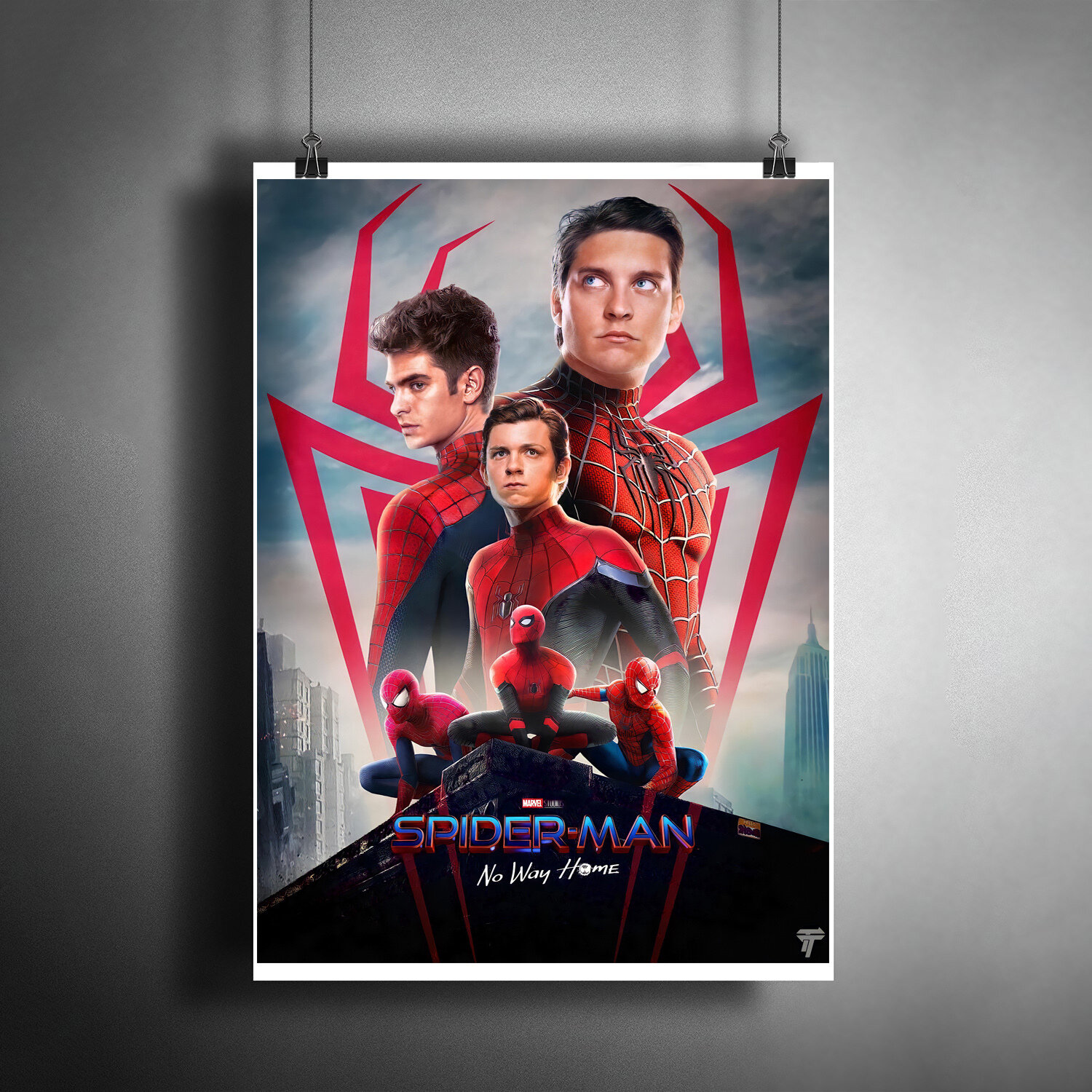 Постер плакат для интерьера "Человек-паук: Нет пути домой. Spider-Man: No Way Home. Комиксы Марвел" / A3 (297 x 420 мм)