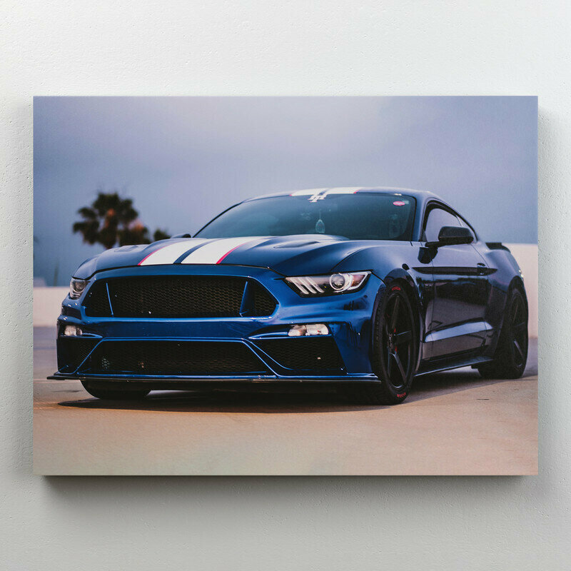 Интерьерная картина на холсте "Shelby Mustang - Мустанг Шелби", размер 40x30 см