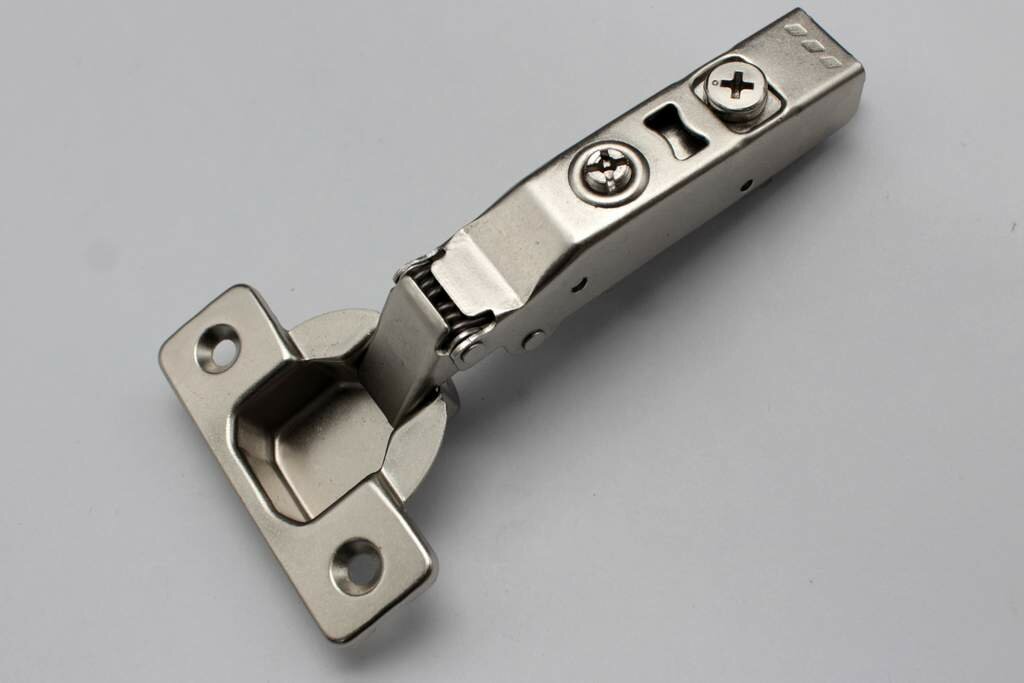 Петля для накладных дверей Firmax Smartline, Clip-On, без доводчика, угол открывания 105°, 48 мм, 2 шт