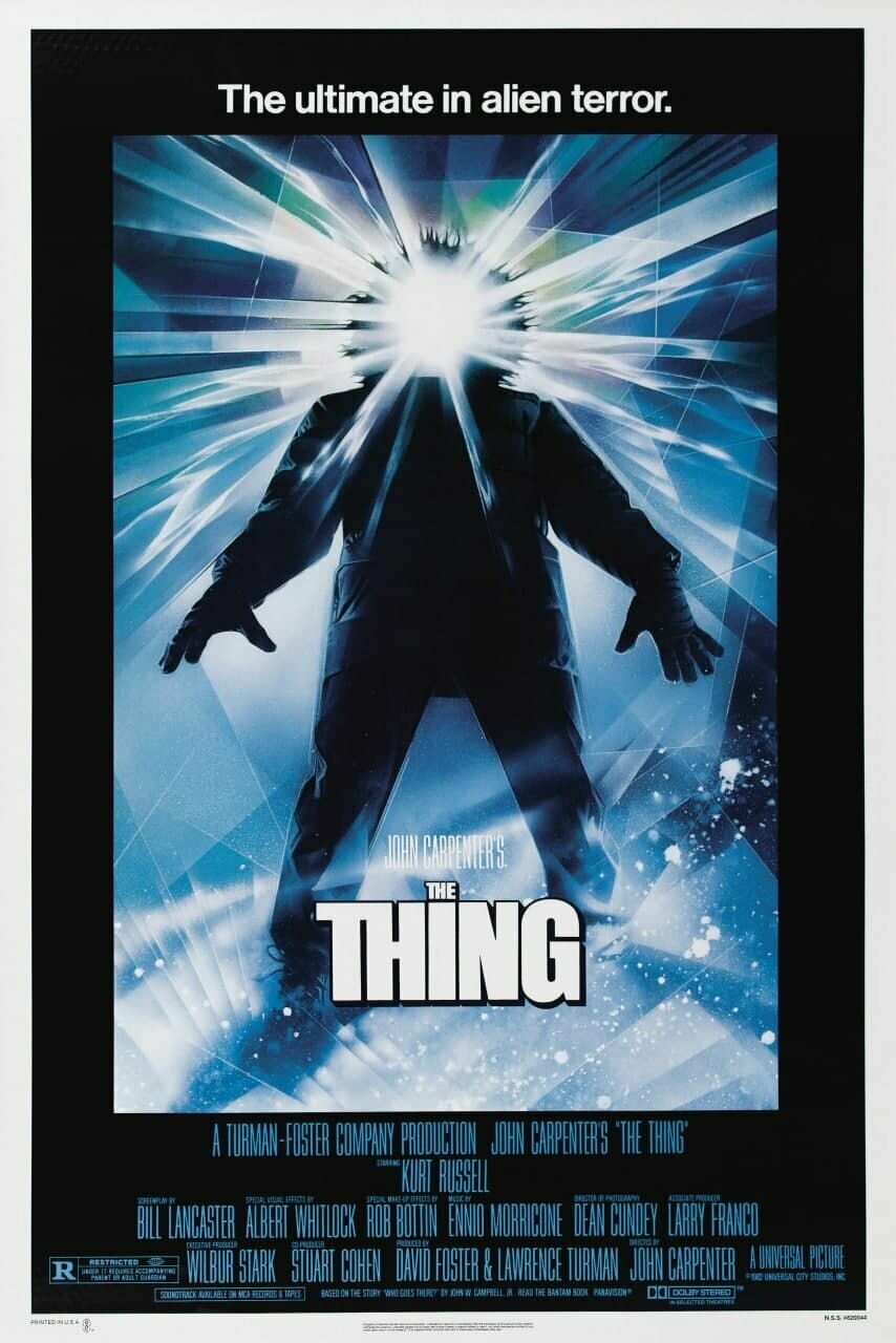 Плакат, постер Нечто (The Thing, 1982г) на холсте, размер 60х84см