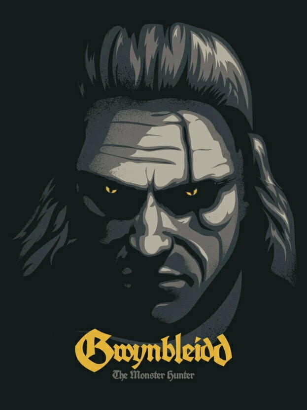 Плакат, постер Witcher, Ведьмак на холсте, размер 42х60см