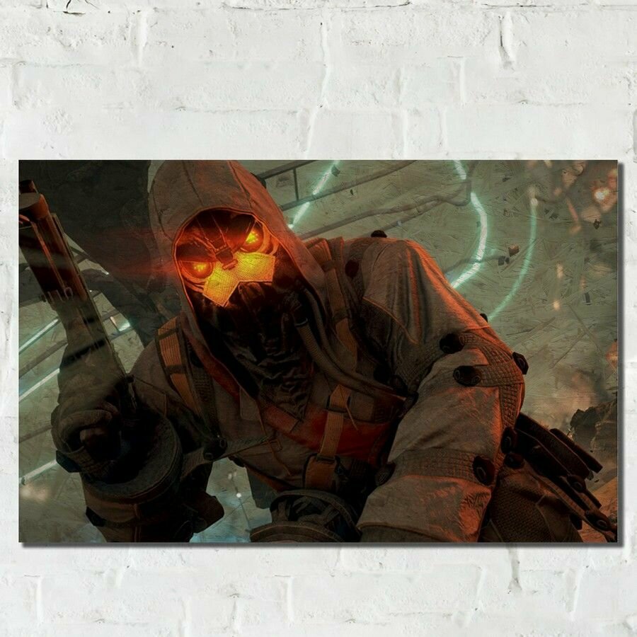 Картина интерьерная на рельефной доске, рисунок ОСП игра Killzone Shadow Fall - 11744
