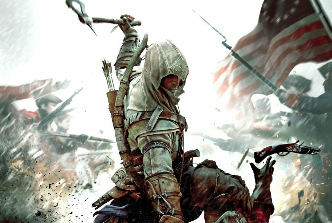 Плакат, постер Ассасин крид Кредо Убийцы/Assassin's Creed на бумаге, размер 60х84см