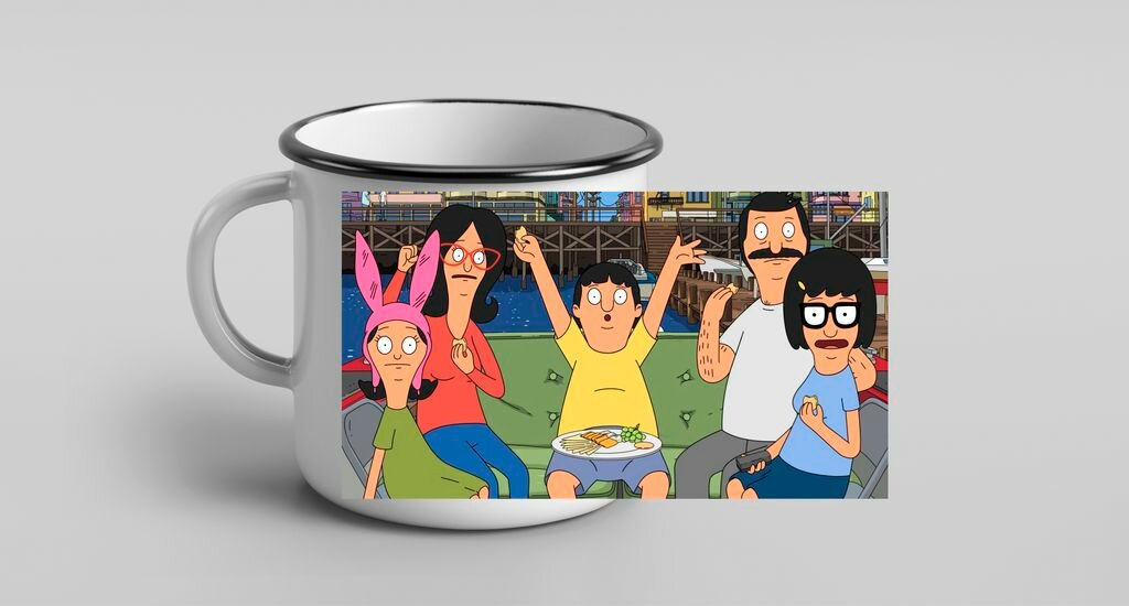 Кружка металлическая эмалированная Bob"s Burgers, Закусочная Боба №12