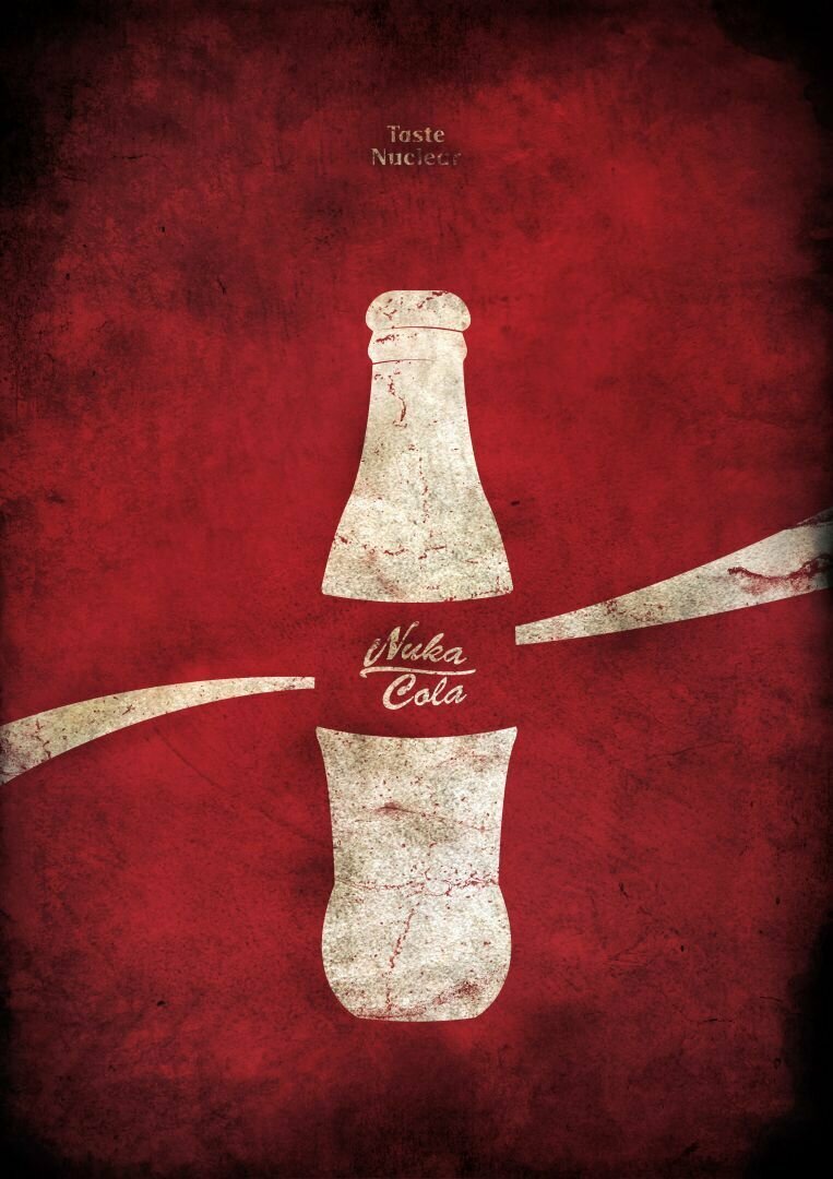 Плакат, постер Fallout. Nuka Cola. Фаллаут. Нука Кола на бумаге, размер 21х30см