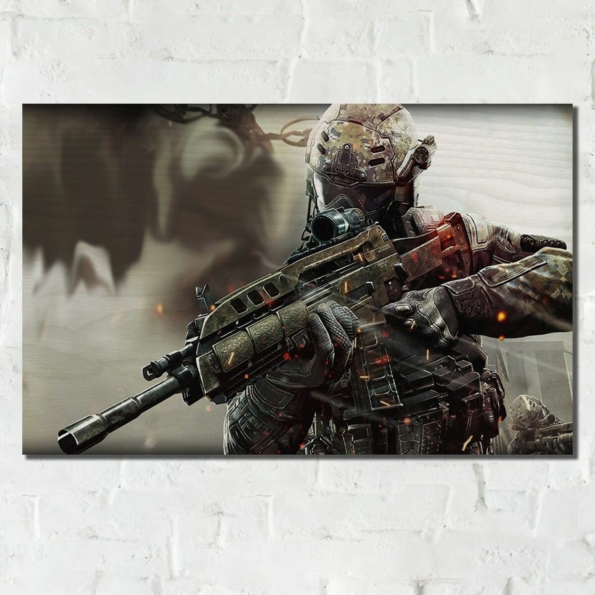 Картина интерьерная на дереве Call Of Duty Black Ops 3 - 15033
