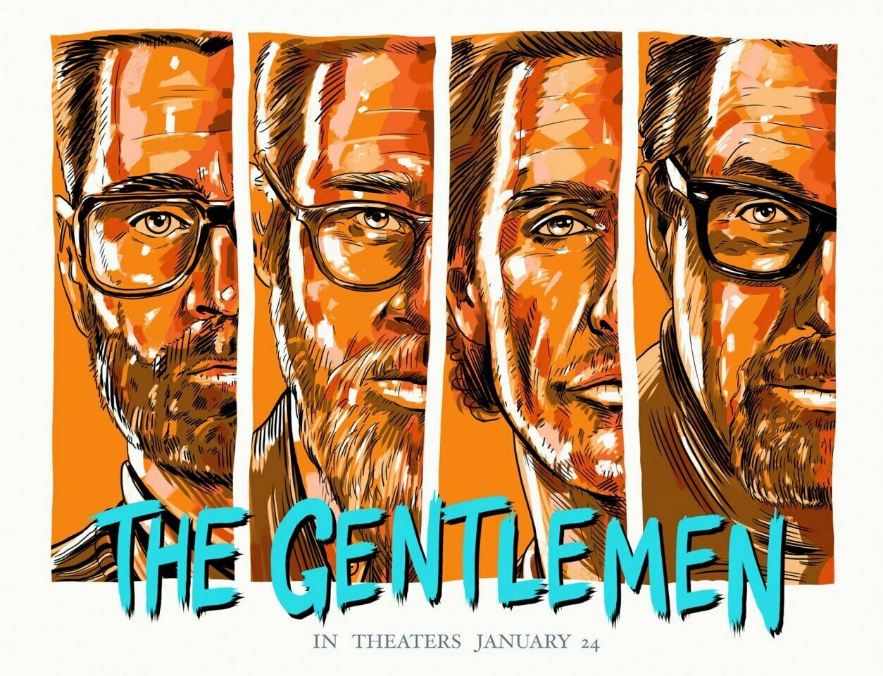 Плакат, постер Джентльмены/The Gentlemen на холсте, размер 21х30см