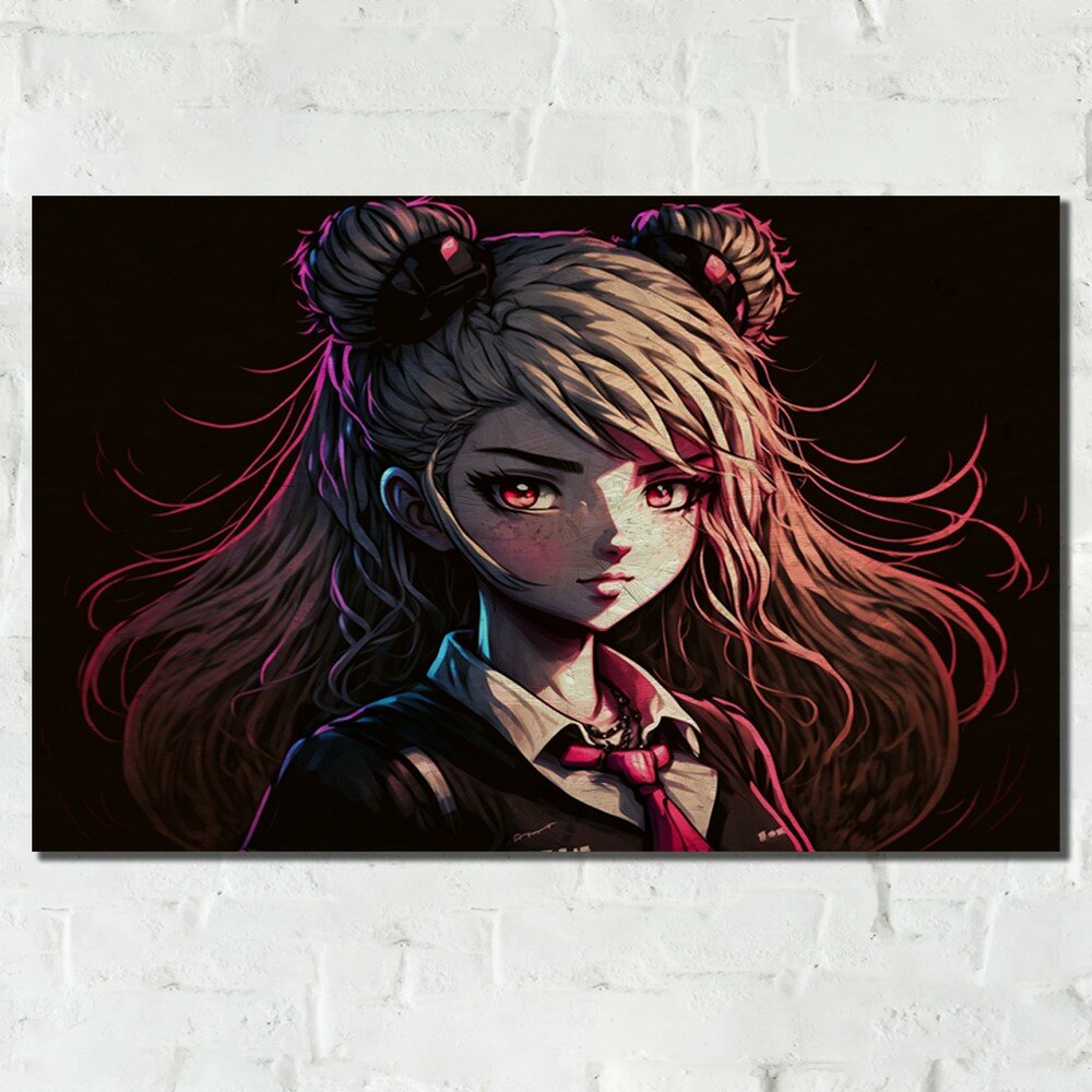 Картина интерьерная на рельефной доске ОСП аниме данганронпа - 7040