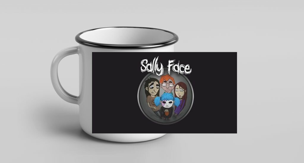 Кружка металлическая эмалированная Sally Face № 8