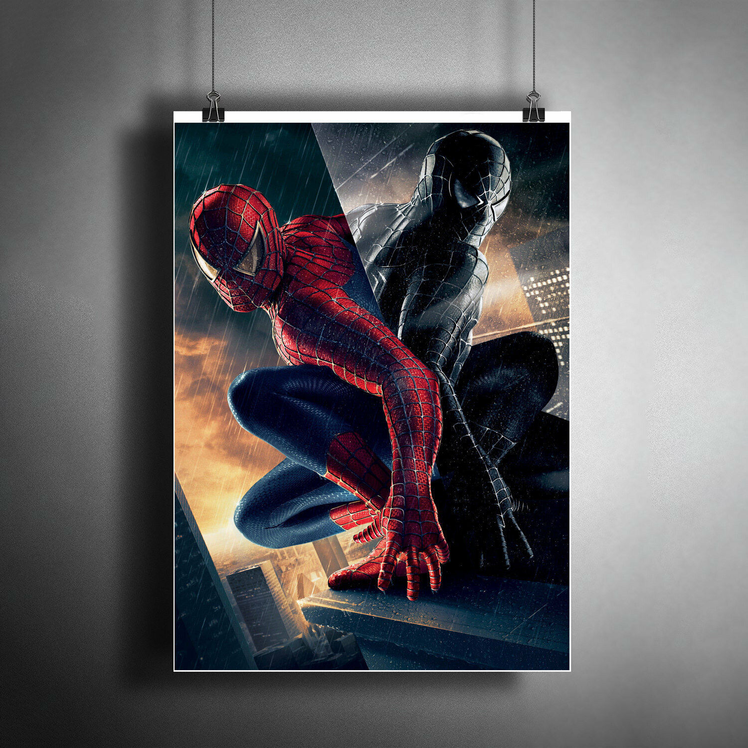 Постер плакат для интерьера "Человек-паук 3: Враг в отражении. Spider-Man 3. Комиксы Марвел" / A3 (297 x 420 мм)