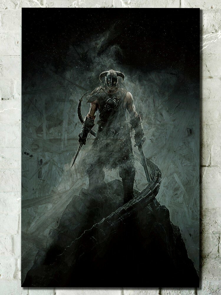 Картина интерьерная на рельефной доске ОСП Игры Elder Scrolls V Skyrim - 14181