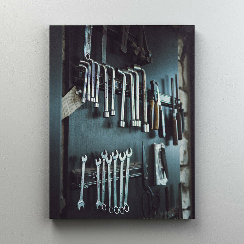 Интерьерная картина на холсте "Мастерская", размер 22x30 см