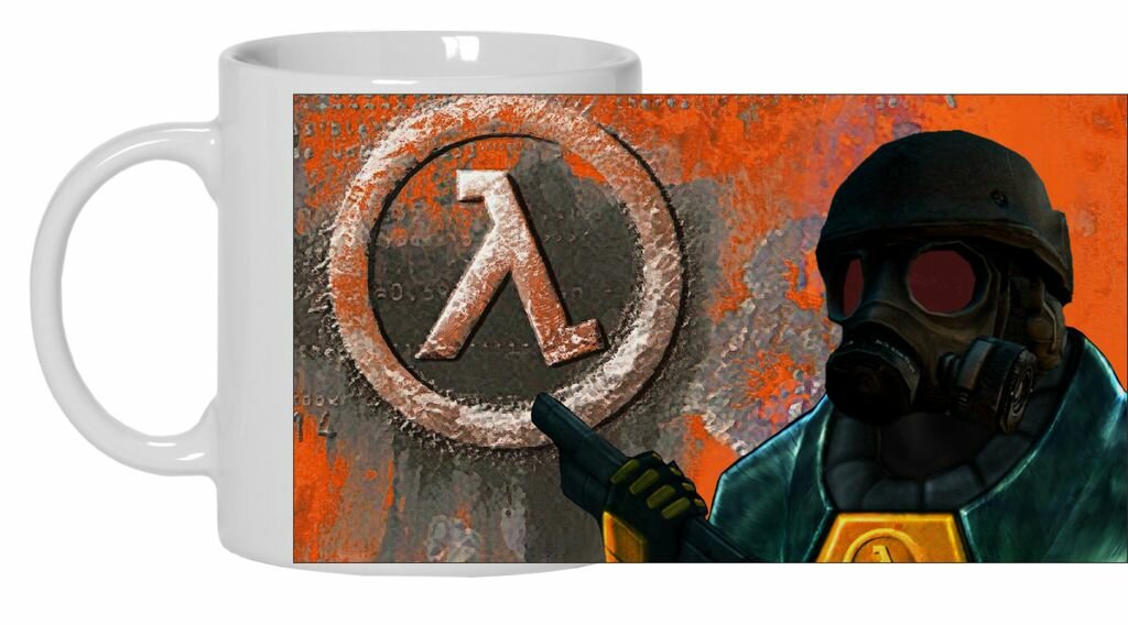 Кружка Half-Life, Халф Лайф №10, Обычная кружка