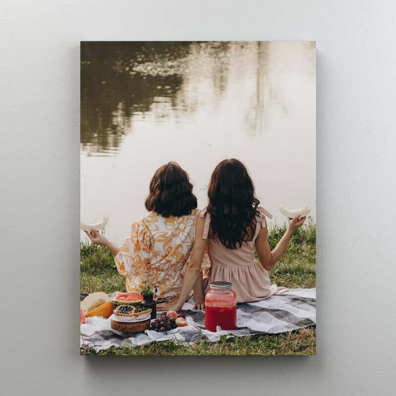 Интерьерная картина на холсте "Подружки", размер 22x30 см