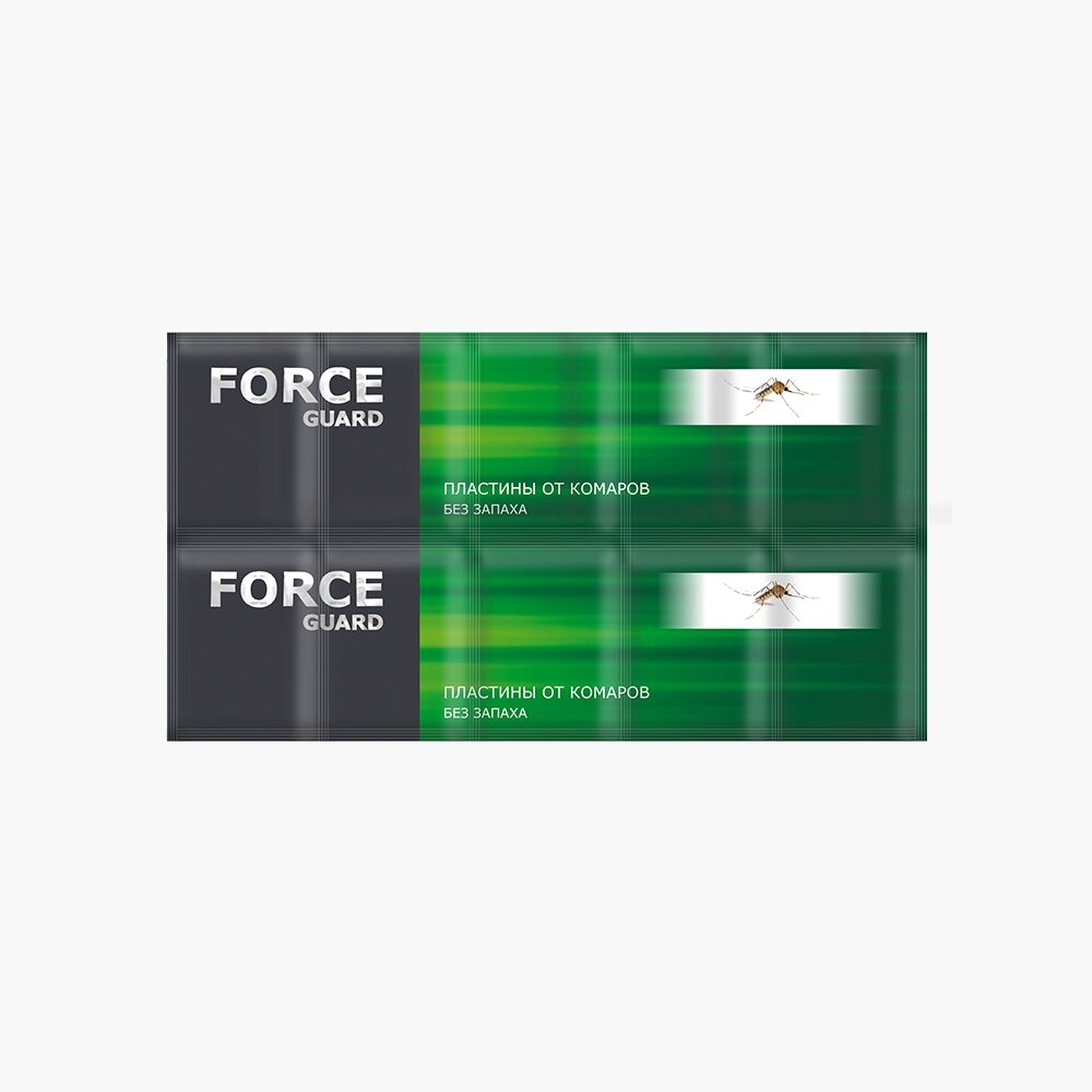 Пластины от комаров Форс Гард б/з (10шт в уп) 10/200 ДТ