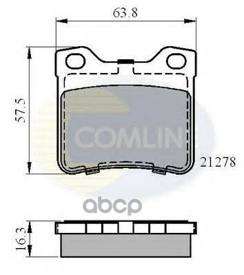 Колодки PGT 406 95 - 04/607 01 - Comline арт. CBP01060
