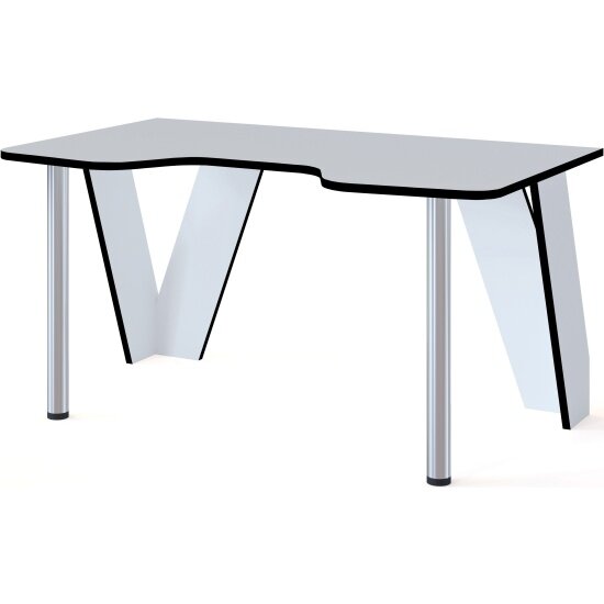 Стол компьютерный Мебельная Фабрика "сокол" КСТ-116 Белый/черный