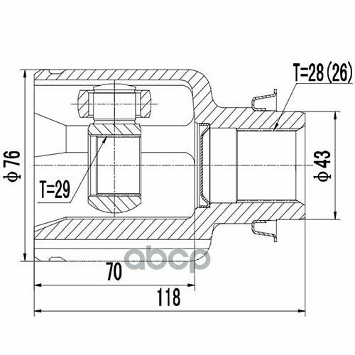 ШРУС ШРУС внутренний MAZDA 323 BJ (98--04), - R шт. Zikmar арт. Z88932R
