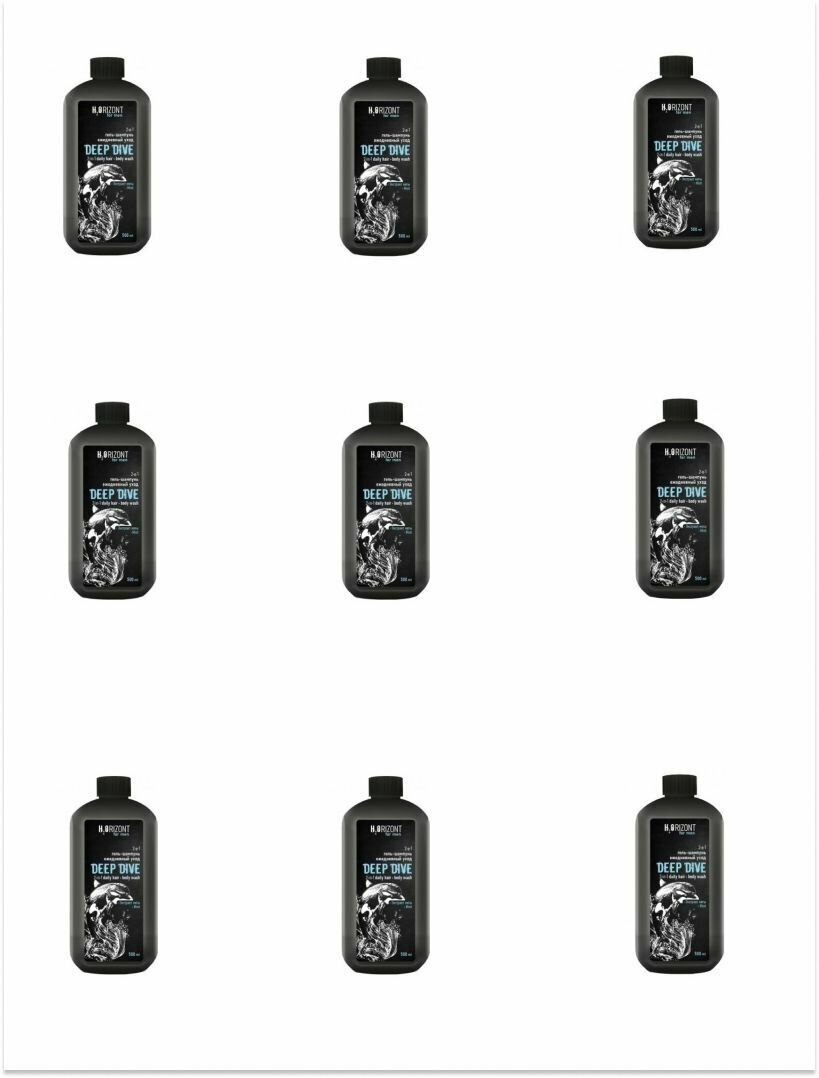 Vilsen Гель-шампунь DEEP DIVE,500 мл, 9 шт.