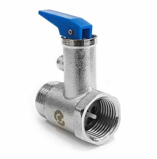 Клапан обратный, предохранительный для водонагревателя / бойлера с ручкой 1/2" SANTREK AQUA