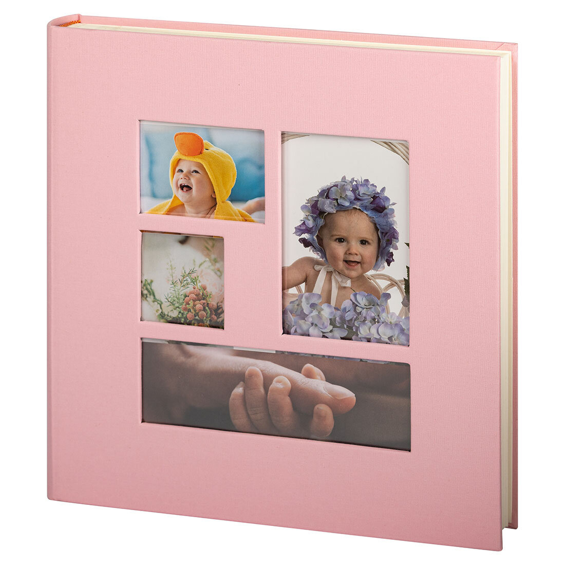 Фотоальбом, альбом с магнитными листами 31х32, 60 страниц (30 листов), 4 рамки, розовый GF 6263