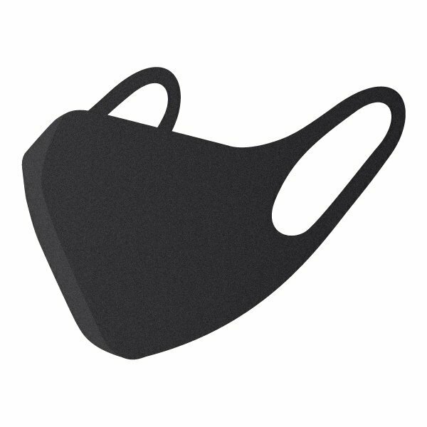 Маска защитная клинса (МД СТМ RU) Многоразовая неопреновая черная №1