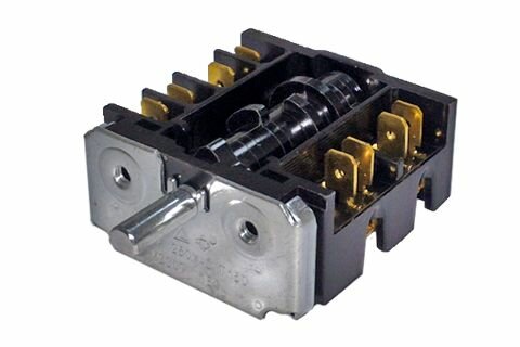 Переключатель для электроплиты 8 контактов XZ307 1E4 16(4)A 250VAC T150