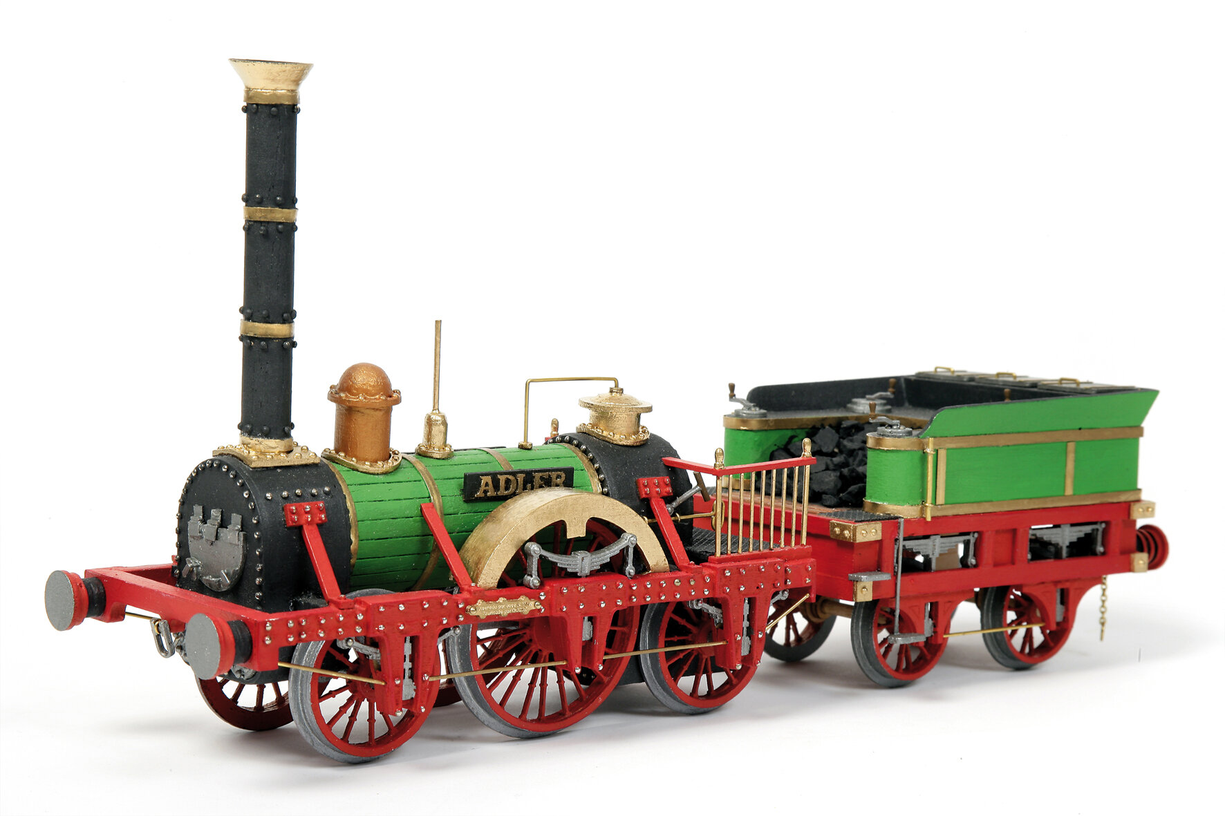 Сборная модель паровоза ADLER (Нюрнберг), 290х180х65 мм, М.1:24, OcCre