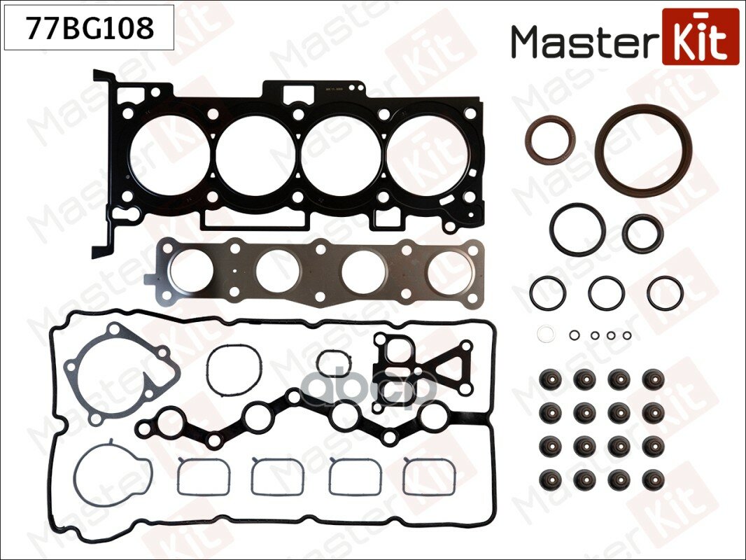 Набор рокладок двигателя HYUNDAI Santa Fe/KIA Sorento 46114 G4KE MasterKit арт. 77BG108