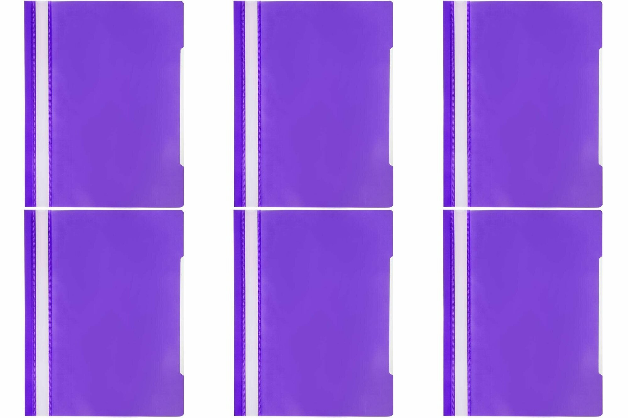 Attache Папка Пластиковая Элементари А4, фиолетовый, 10 шт, 6 уп