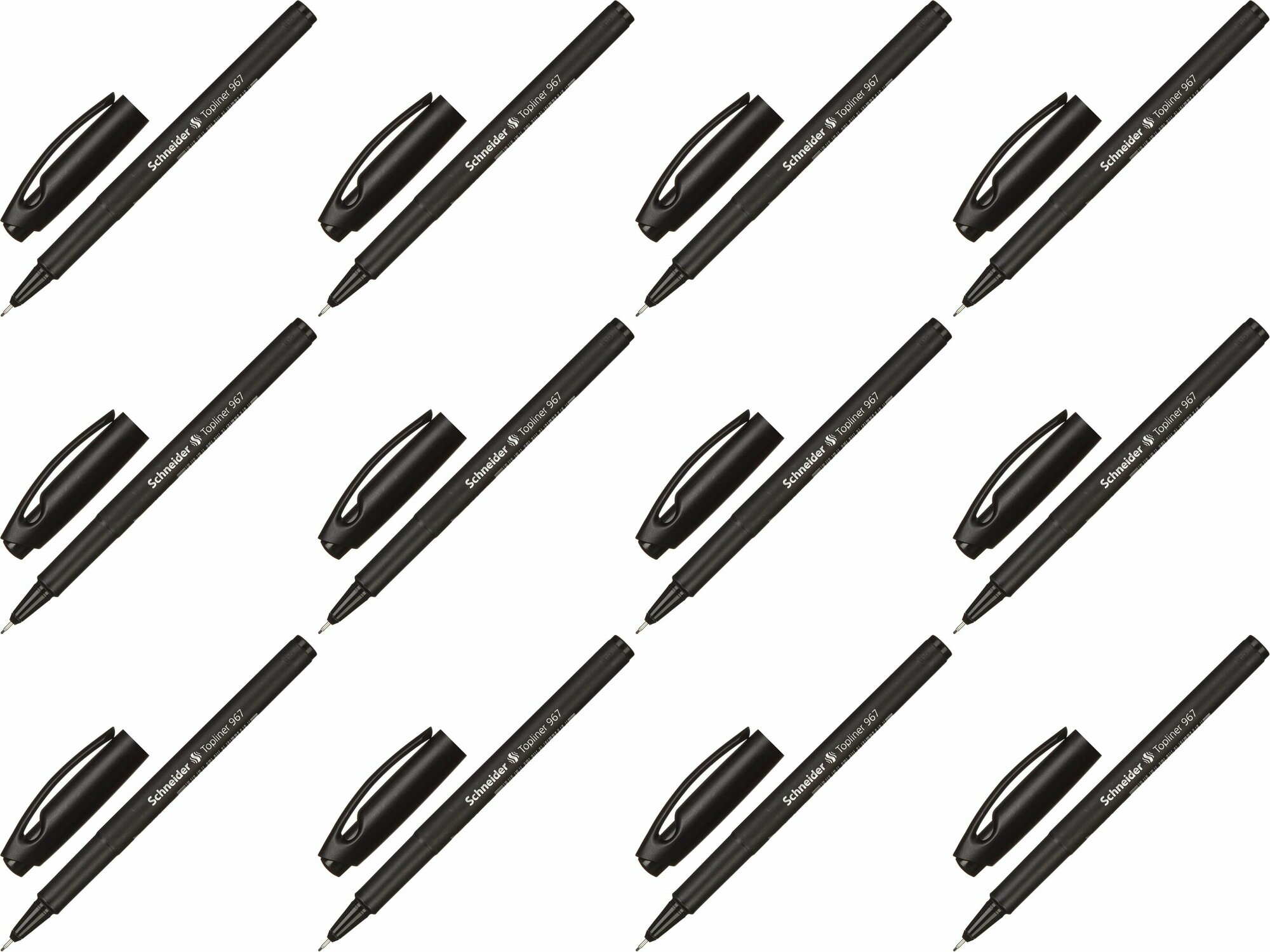 Schneider Ручка-линер Topliner, черный, 0,4 мм, 12 шт
