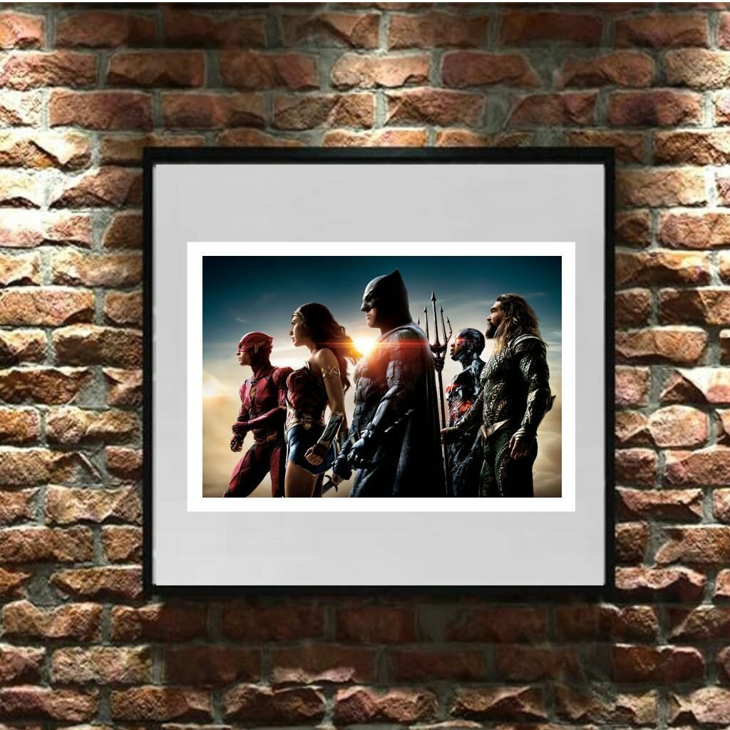 Постер "Супергерои комиксов вселенной DC" Cool Eshe из коллекции "Любимые герои", А4