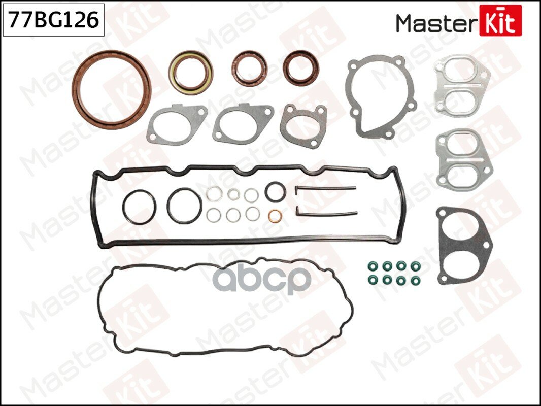 К-кт прокладок ДВС верхний! Peugeot 309/405/406/605/Expert/J5 1.6-2.1i-TD & 16V 87> MasterKit арт. 77BG126