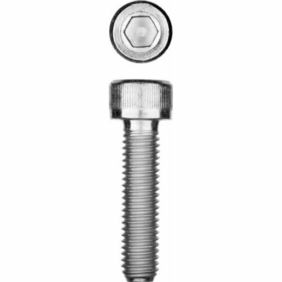 Винт DIN 912 Зубр М8x40 мм, 5 кг (260 шт.), кл. пр. 8.8, оцинкованный, 30318-08-040