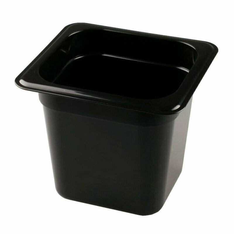 Гастроемкость Restola полипропилен GN 1/6 176х162х150 мм черная, 422102113, 1881400