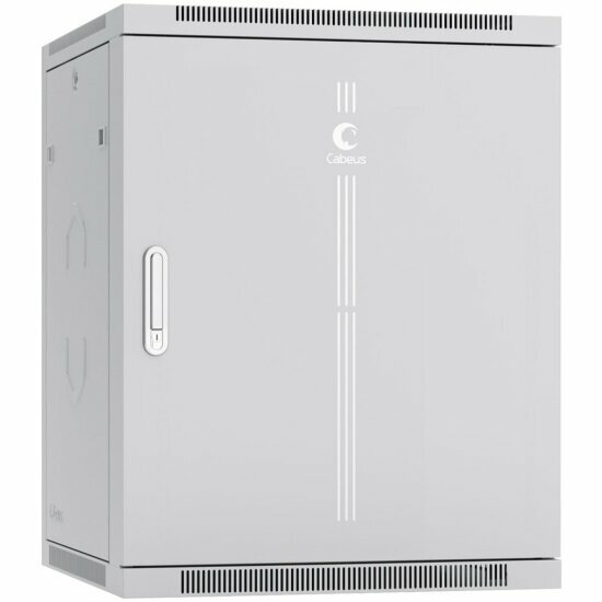 Шкаф настенный Cabeus SH-05F-15U60/35m-R 15U 350мм дверь металл, серый