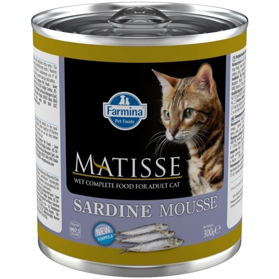 Корм влажный Farmina Matisse мусс с сардинами для кошек 300гр