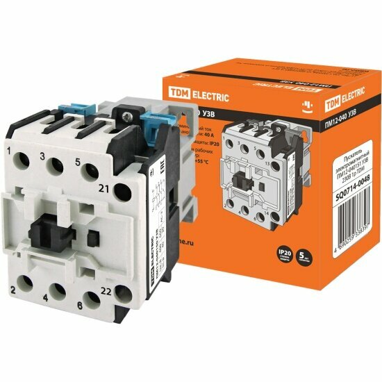 Пускатель электромагнитный Tdm Electric ПМ12-040151 У3В 230В 1р (SQ0714-0048)