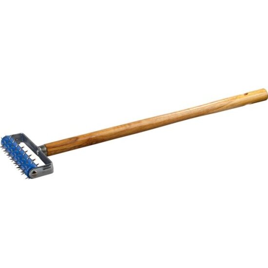 Валик игольчатый Stayer для гипсокартона в сборе, металлические иглы, ручка 500мм, 32х150мм 0395-15