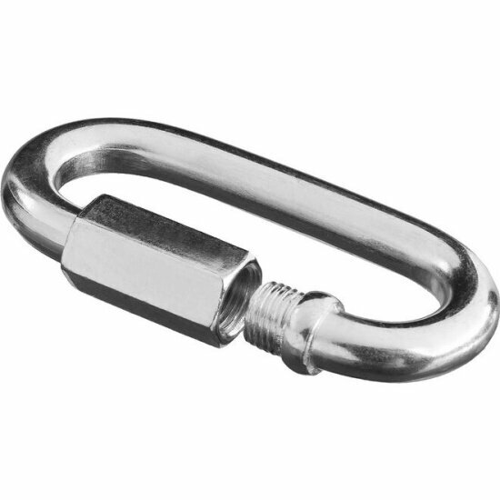 Карабин винтовой Зубр с муфтой, 6мм, 30 шт, оцинкованный, 4-304535-06