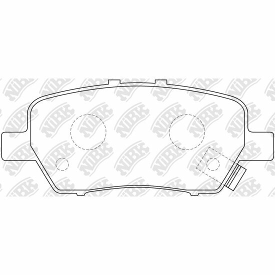 Колодки тормозные дисковые Nibk PN8506, 4 шт