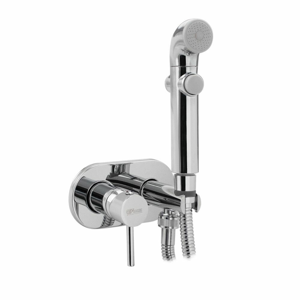 Смеситель бидe GFmark гигиенический врезной, шаровый + лейка + шланг