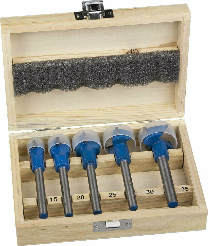 ЗУБР Композит 5 шт, 15-20-25-30-35мм, набор сверл форстнера композитных, твердосплавные резцы