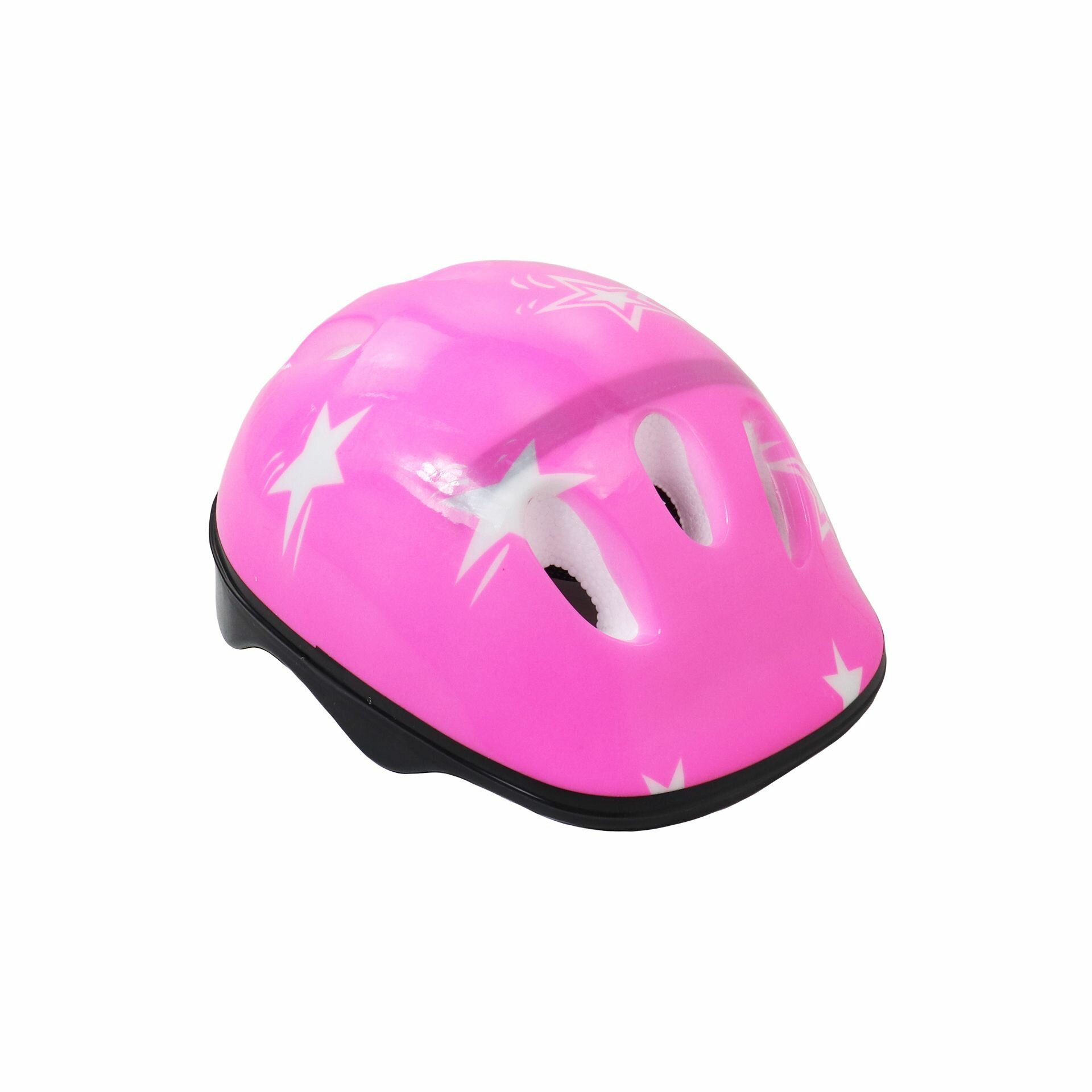 Шлем Вело детский розовый со звездочкой
