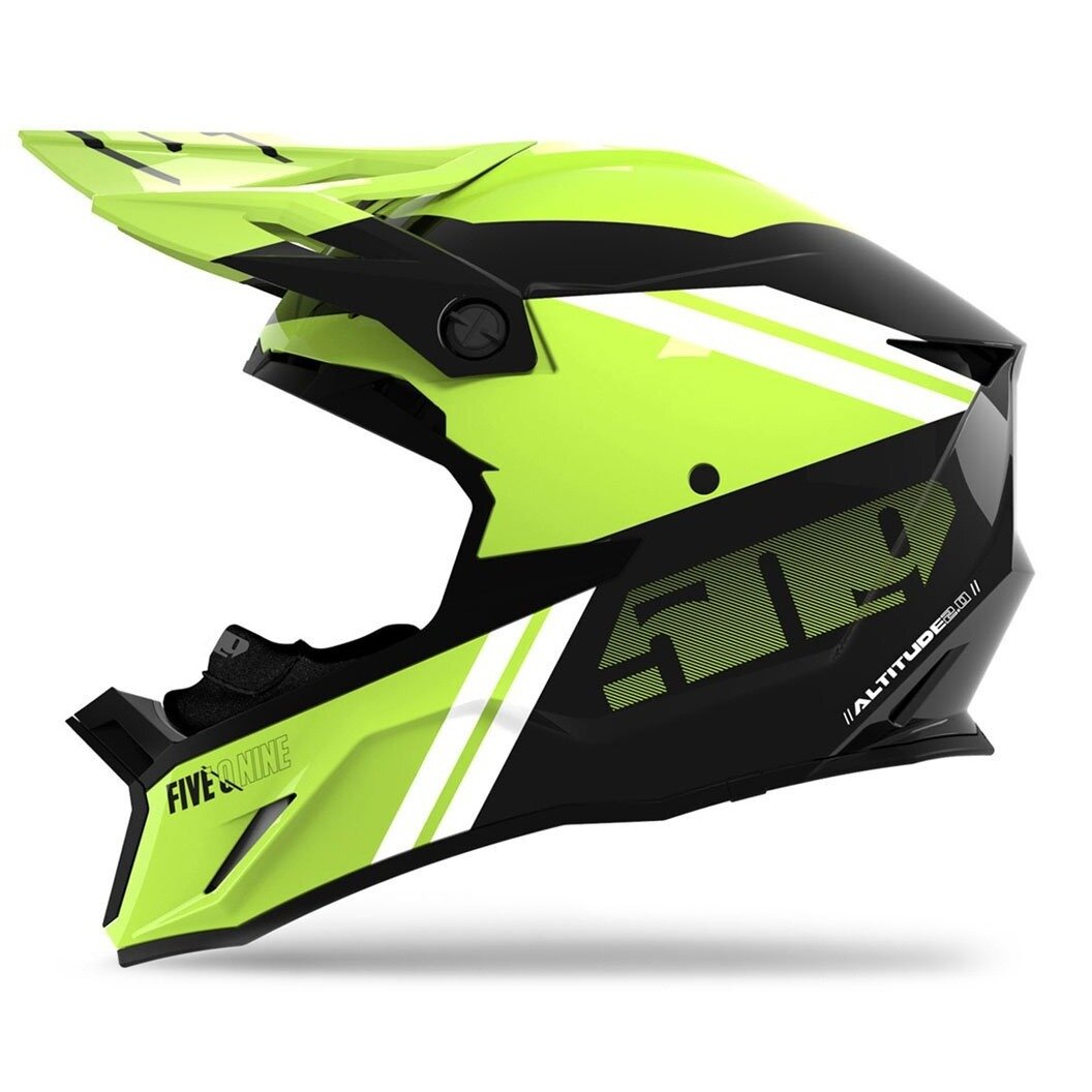 Шлем снегоходный 509 Altitude 2.0, Acid Green, размер L зеленый черный