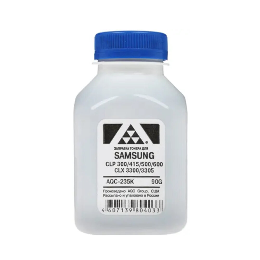 Тонер AQC (AQC-235K) для SAMSUNG CLP 300(15/20/25/60), 415, 500(10), 600(10/60), CLX3300, 3305 Black (90г)