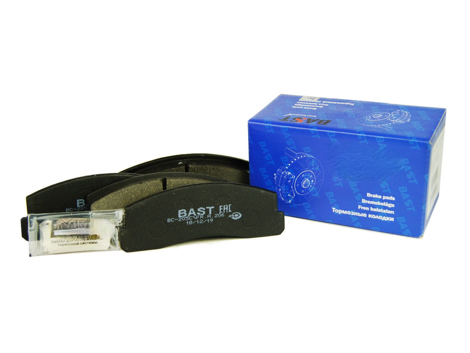 Колодки тормозные передние ВАЗ 2121 BAST арт. BC-205C