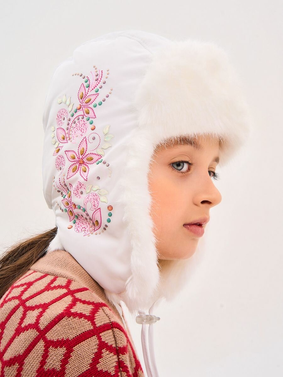 Шапка-ушанка для девочек