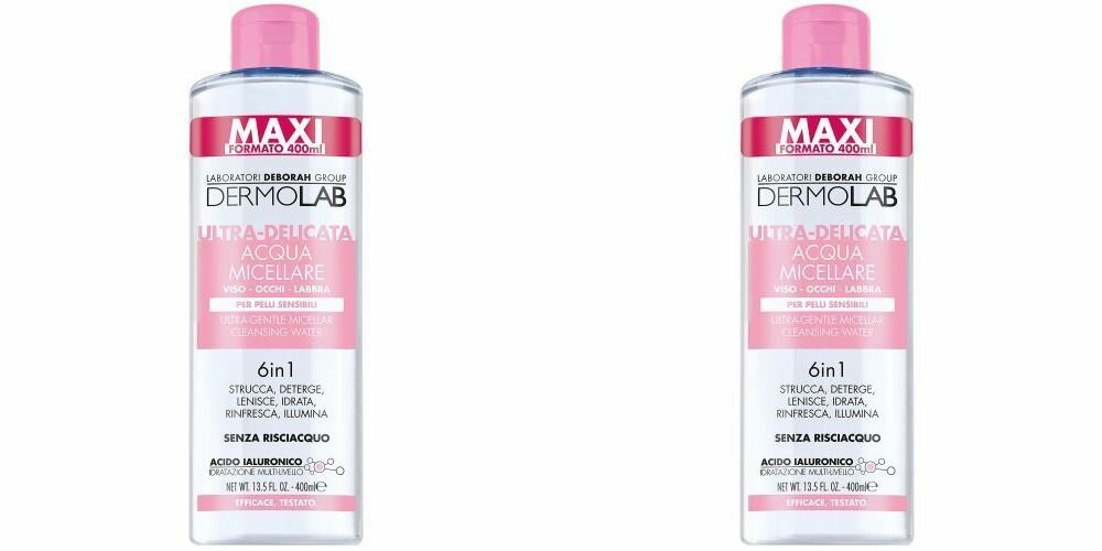 DermoLab Мицеллярная вода для очищения ультра-нежная Ultra-Gentle Micellar Cleansing Water, 400 мл, 2 шт