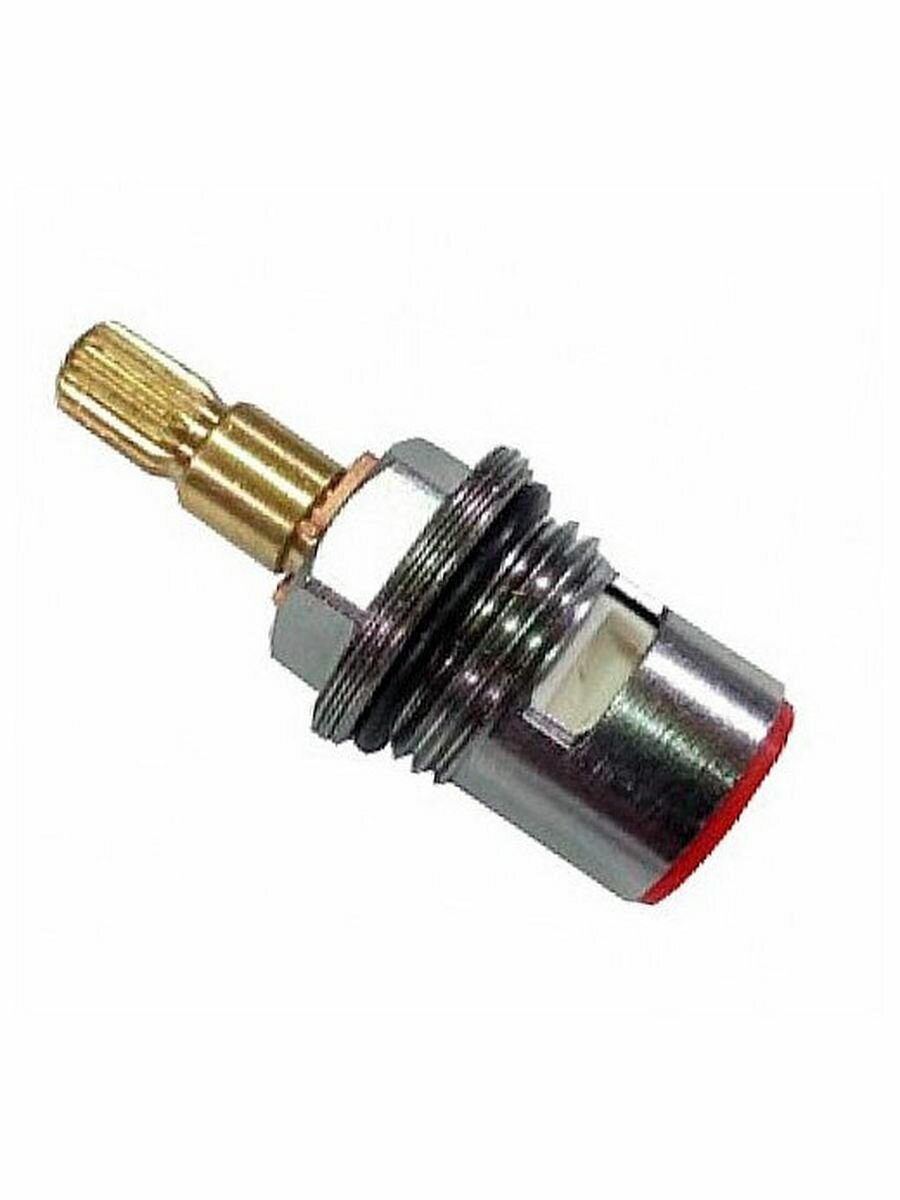 Кран-букса Gappo, G52-4L, для смесителя, 20 шлицов, латунь, хром